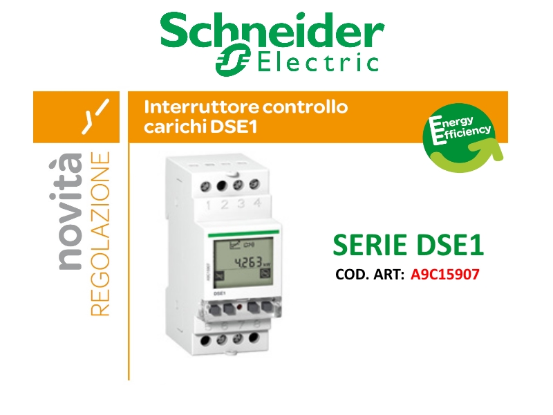Schneider: Serie DSE1 Interruttore Controllo Carichi - Novità - E.M.A ...